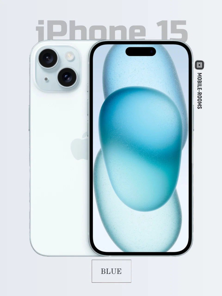 Смартфон Apple iPhone 15 eSIM+eSIM 256 ГБ 6 ГБ Голубой OLED/AMOLED ...