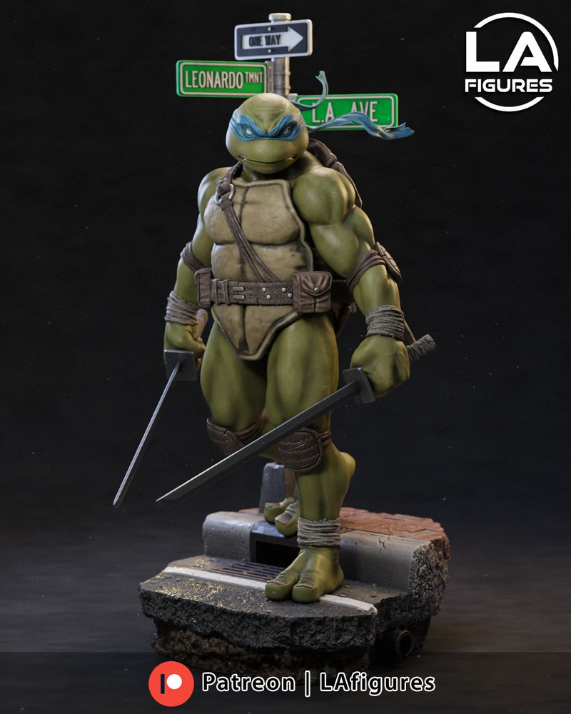 Фигурка Леонардо Черепашки-ниндзя TMNT 7.5см, LA Figures купить на OZON ...