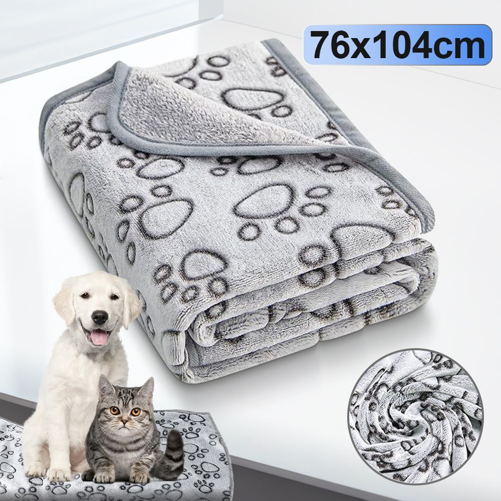 Теплые одеяла для домашних животных, фланелевые одеяла для собак и кошек,серый,76*104 см купить ...