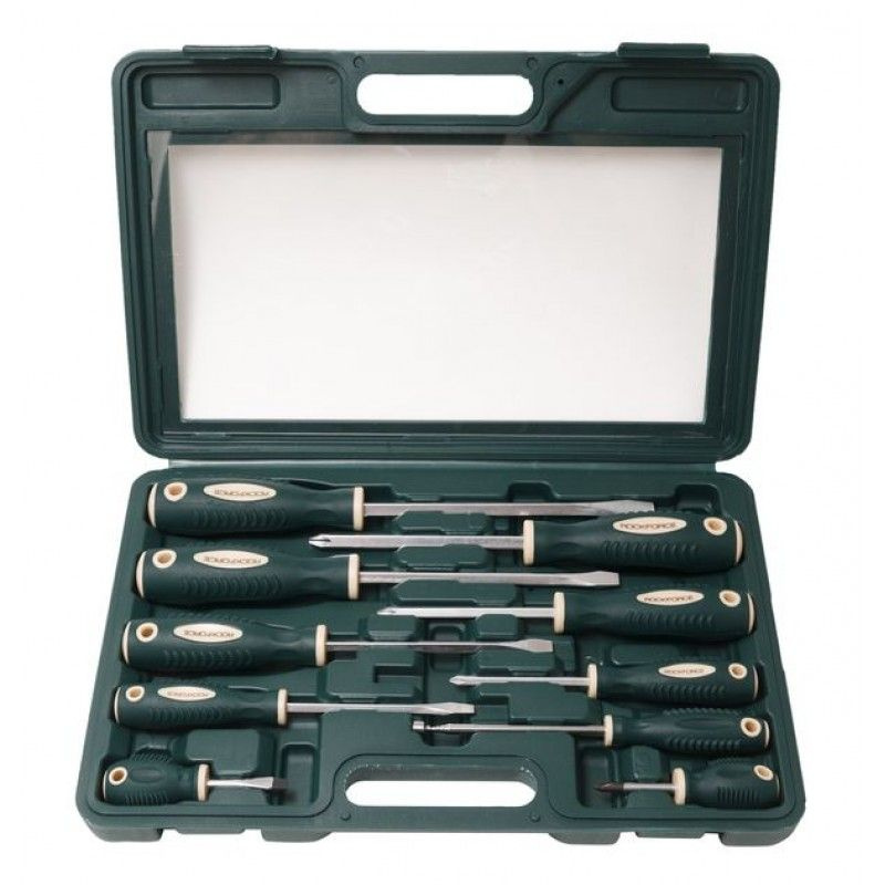 Набор отверток магнитных "Profi",10 предметов, в кейсе ROCKFORCE купить на OZON по низкой цене ...