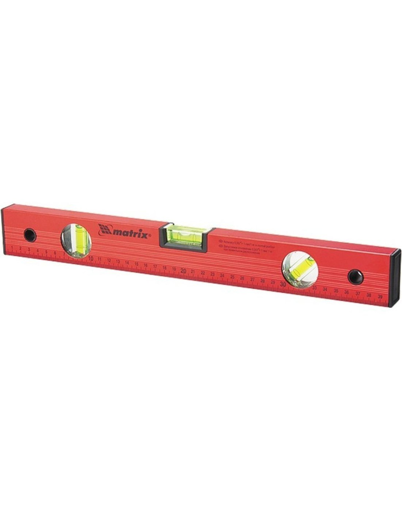 Уровень алюминиевый 1200 мм красный линейка Matrix (33232) купить на ...
