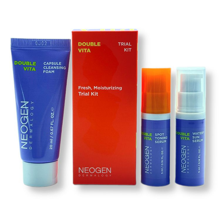 NEOGEN Набор миниатюр для сияния кожи с солнцезащитной сывороткой SPF ...