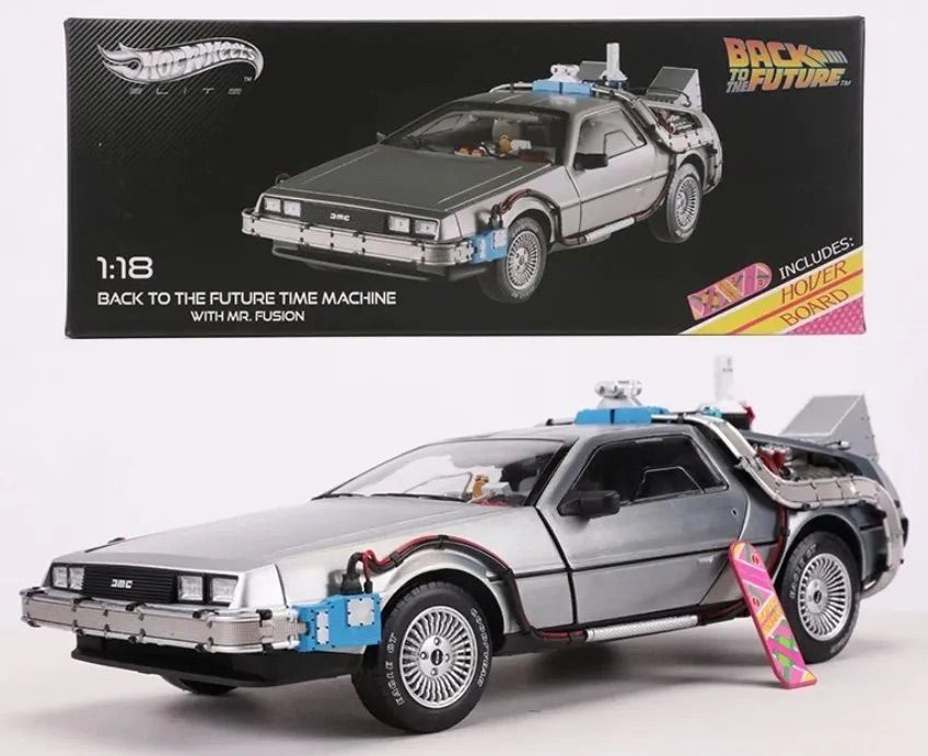 Детализированная металлическая коллекционная модель "Делориан" DeLorean ...