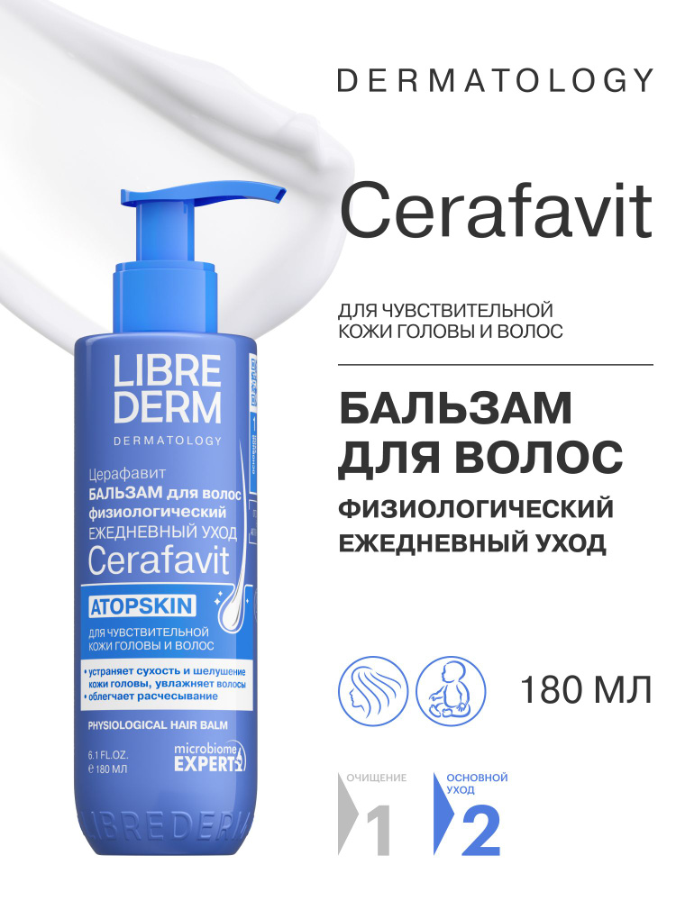 LIBREDERM Бальзам для волос Церафавит с церамидами и пребиотиком 180мл ...