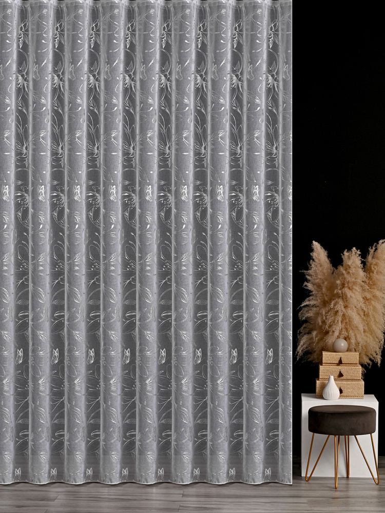 Bibi Tulle Тюль высота 230 см, ширина 400 см, крепление - Лента, купить на OZON по низкой цене ...