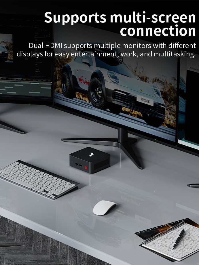 PTZZHEDM Мини-ПК 1 (Intel Alder Lake N100, RAM 16 ГБ, SSD 512 ГБ, Intel ...