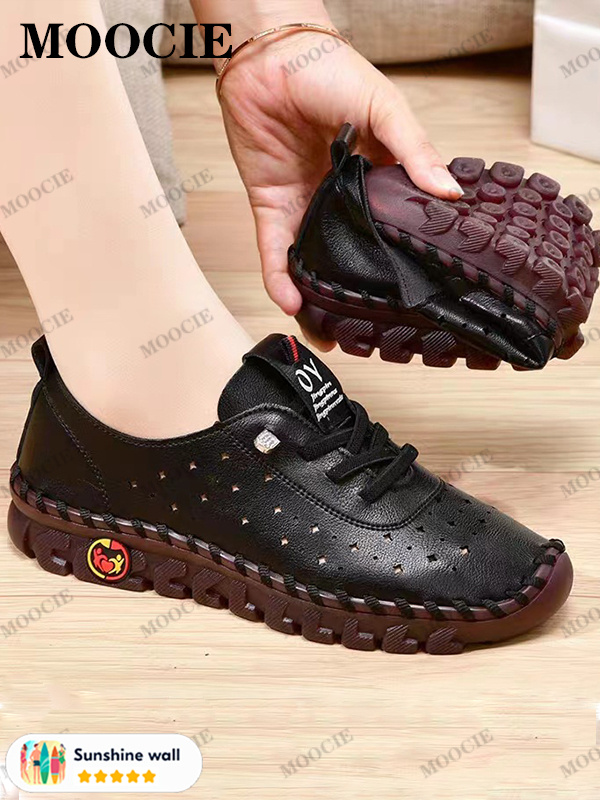 Сапоги Женский MOOCIE полусапоги, размер 38 черный графит На любой сезон Без каблука Шнурки ...