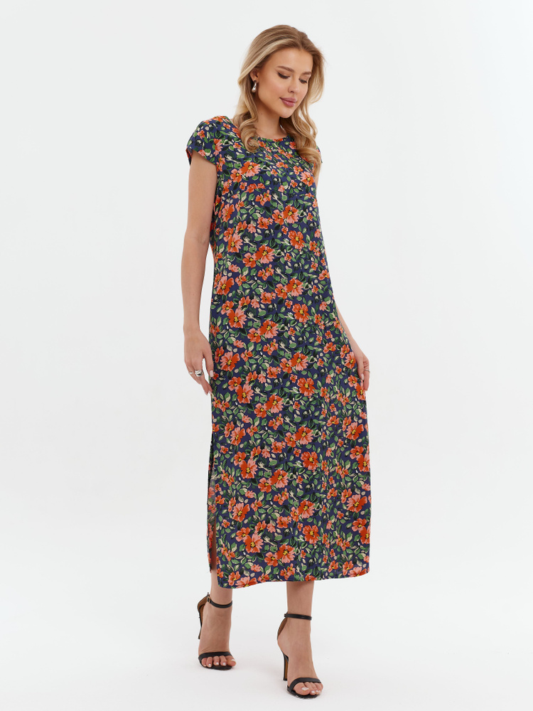 Платье Женский Banzo голландский синий, синий прямое Повседневный ...