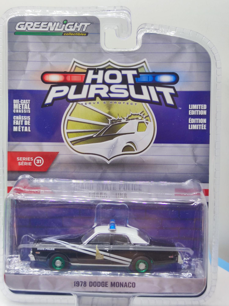 Машинка GreenLight 1/64 1978 DODGE MONACO Green machine Special Die ...