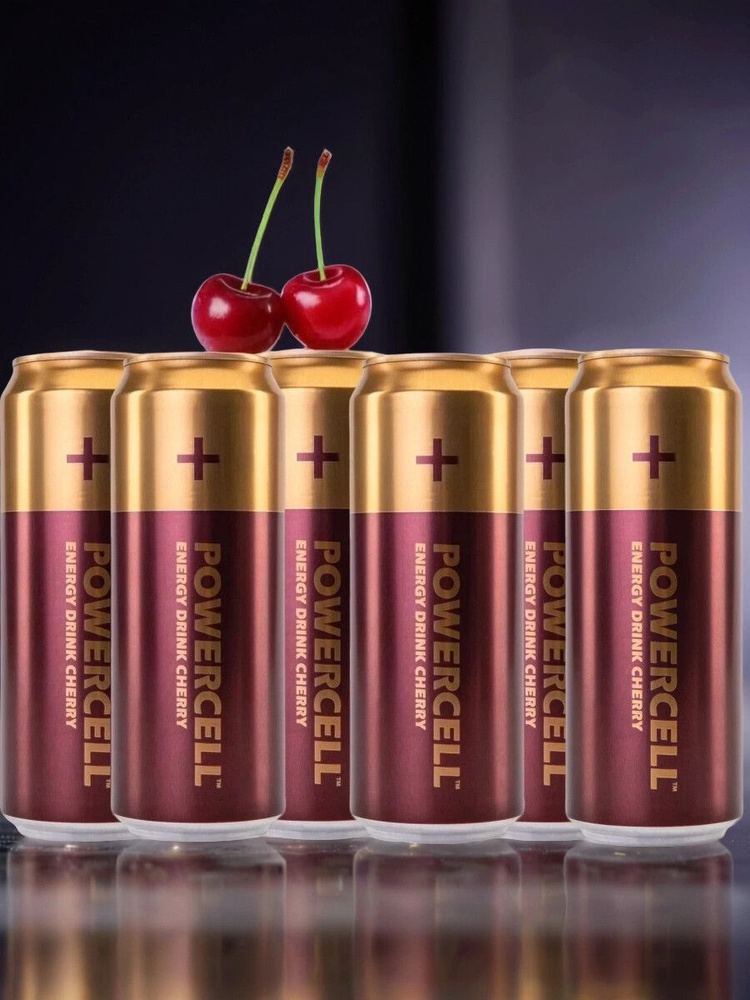 Энергетический напиток POWERCELL вишня 450мл 6 шт (удвой свой адреналин!) купить на OZON по ...