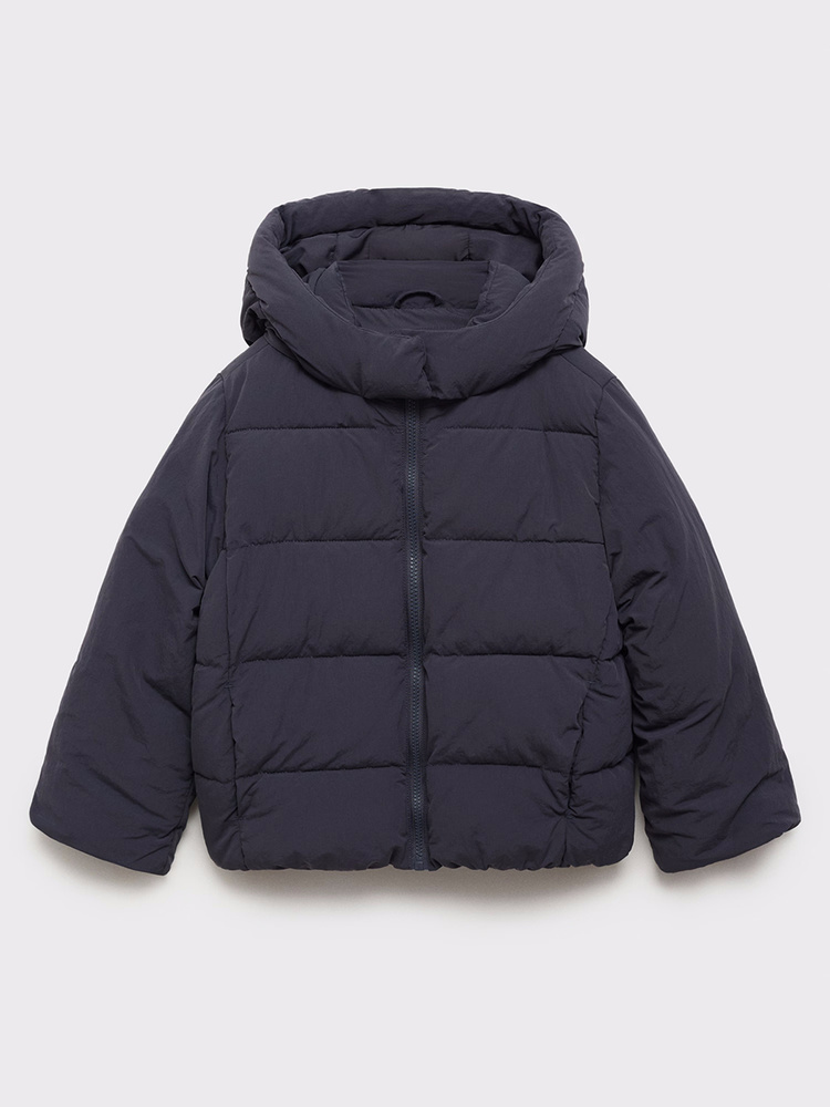 Куртка Девочки MANGO Kids темно-синий Полиамид, размер 116 Демисезон Бангладеш купить c ...