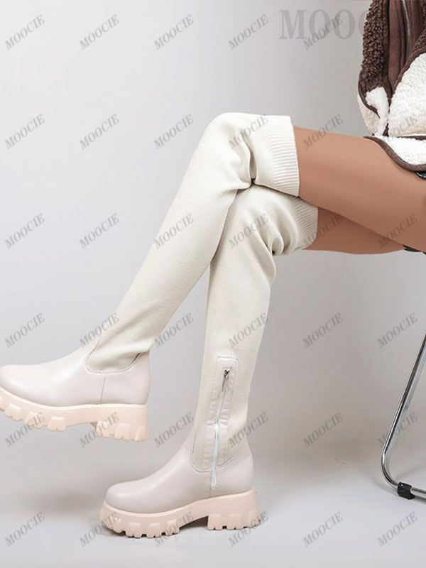 Ботинки Женский MOOCIE бежевый, размер 43 Зима Молния купить c доставкой на OZON по низкой цене ...