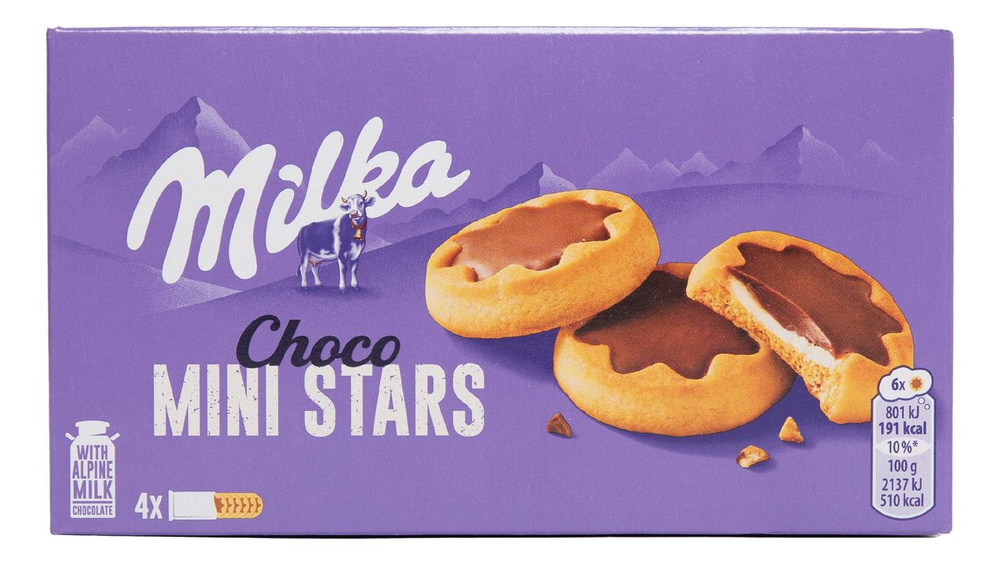 Печенье Milka Choco Mini Stars, 120г купить на OZON по низкой цене ...