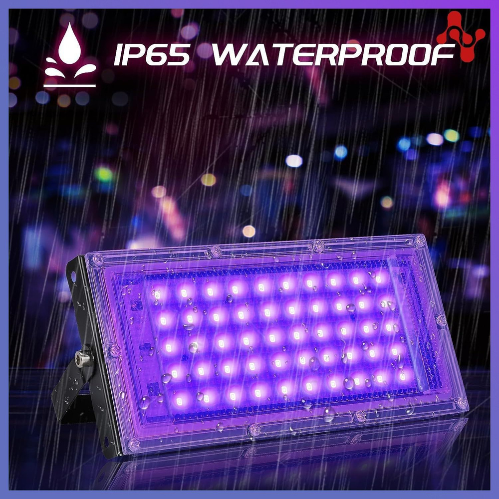 Ультрафиолетовый прожектор UV LED Flood Light УФ лампа , 395-400 нм 50w ...