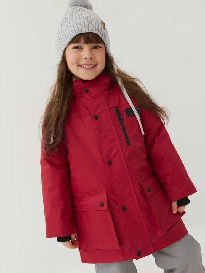 Парка Мальчики BUNGLY Капюшон, Манжеты шоколадный, коричневый Мембранные материалы, Твил, размер ...