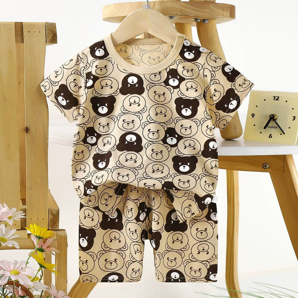 Комплект одежды Девочки, Мальчики Повседневный разноцветный, размер 110 ...