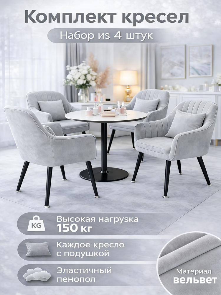 Beryoza Co. Комплект стульев, 4 шт. купить на OZON по низкой цене ...