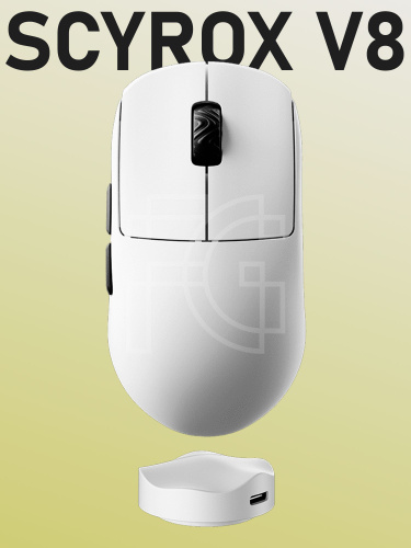 2 отзыв на Беспроводная легкая игровая мышь Scyrox V8 White от ...