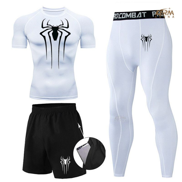 Рашгард Мужской KERNA белый Длинный, размер 50 Cooldry Корсет ММА, Единоборства свободный ...