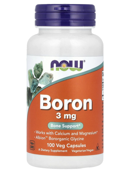 NOW Foods, Бор (Boron), 100 капсул купить на OZON по низкой цене ...