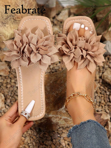 Шлепанцы Женский Feabrate, размер 36 Искусственные материалы Маломерит, Тонкая подошва R ...