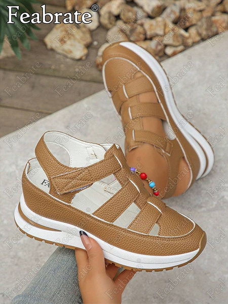 Сандалии Женский Feabrate, размер 36 Резина Круглый нос, Маломерит R (средняя) Лето Россия ...