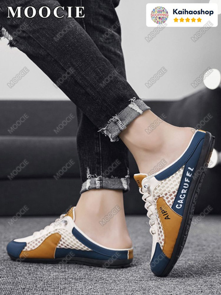 Мокасины Мужской MOOCIE кофейный, размер 41 Шнурки Лето Толстая подошва купить c доставкой на ...