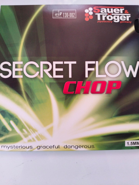 Sauer Troger Secret Flow Chop, max, Красный. Накладка для ракетки ...