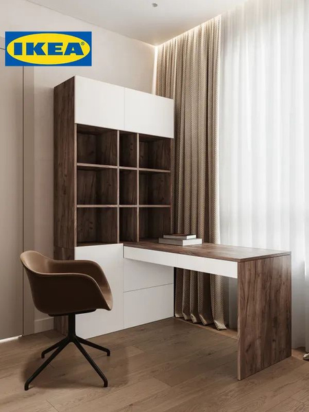 Компьютерный стол IKEA Стол, 100х141х200 см купить c доставкой на OZON ...