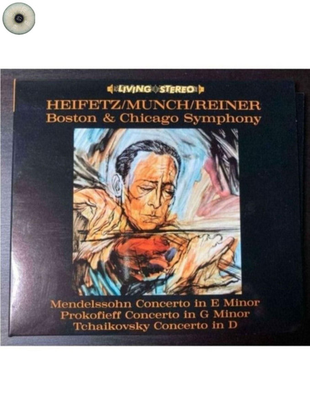 Музыка CD Heifetz Munch Reiner, Boston & Chicago Symphony, Mendelssohn ...
