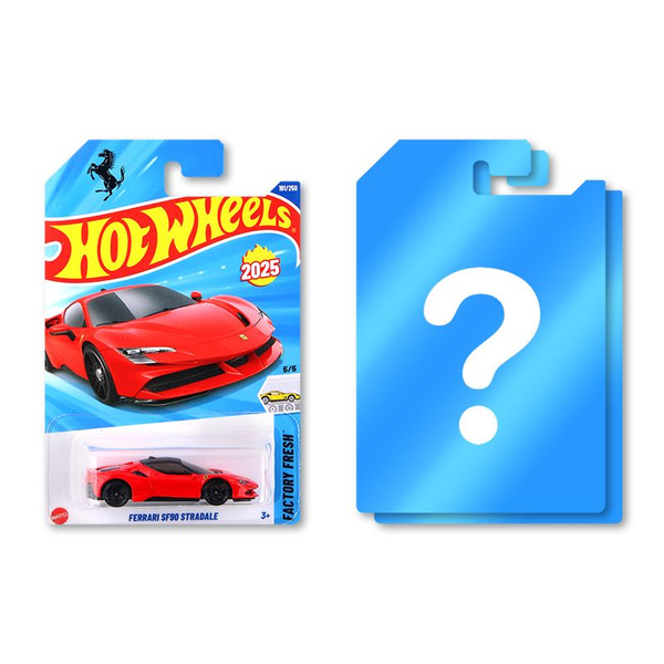 Металлические машинки HOT WHEELS, набор 2025K, 1:64 масштаб(красный ...