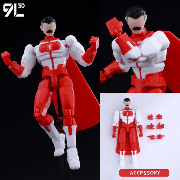 Фигурка Неуязвимый (Invincible-Mark Grayson) 9L3D,3D-печатный подвижный ...