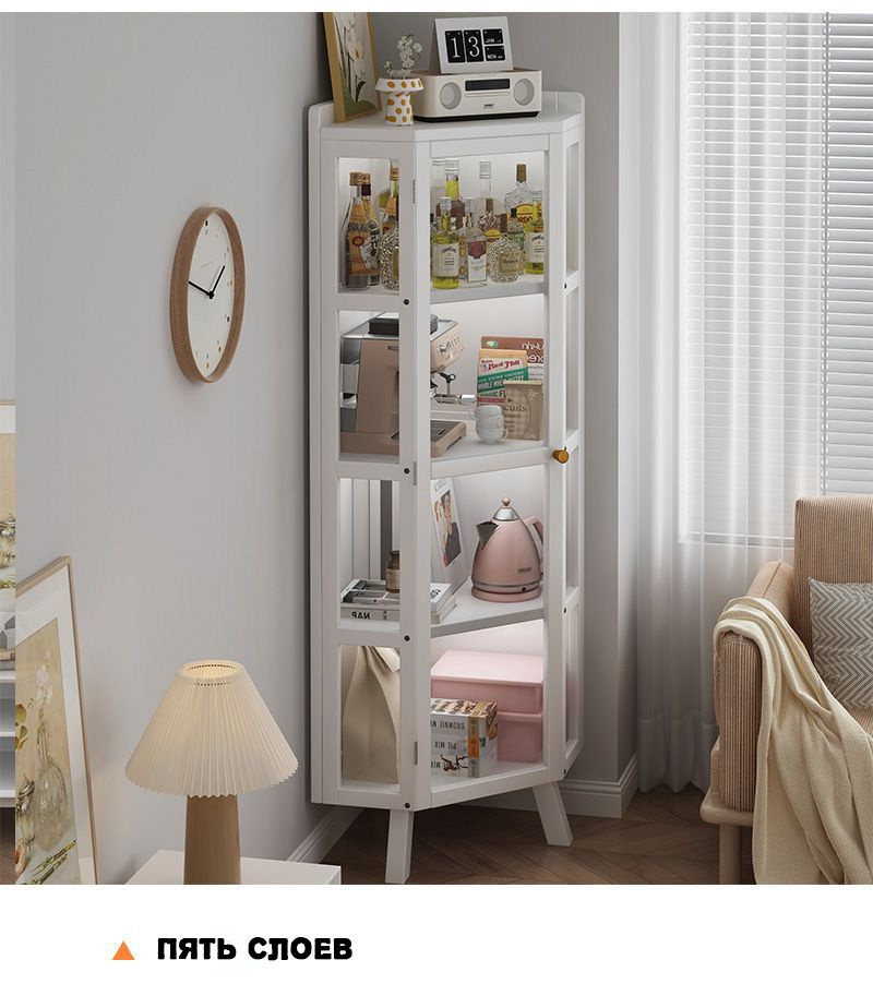 Шкаф-витрина IKEA OPO25, 39x39x139 см купить c доставкой на OZON по ...