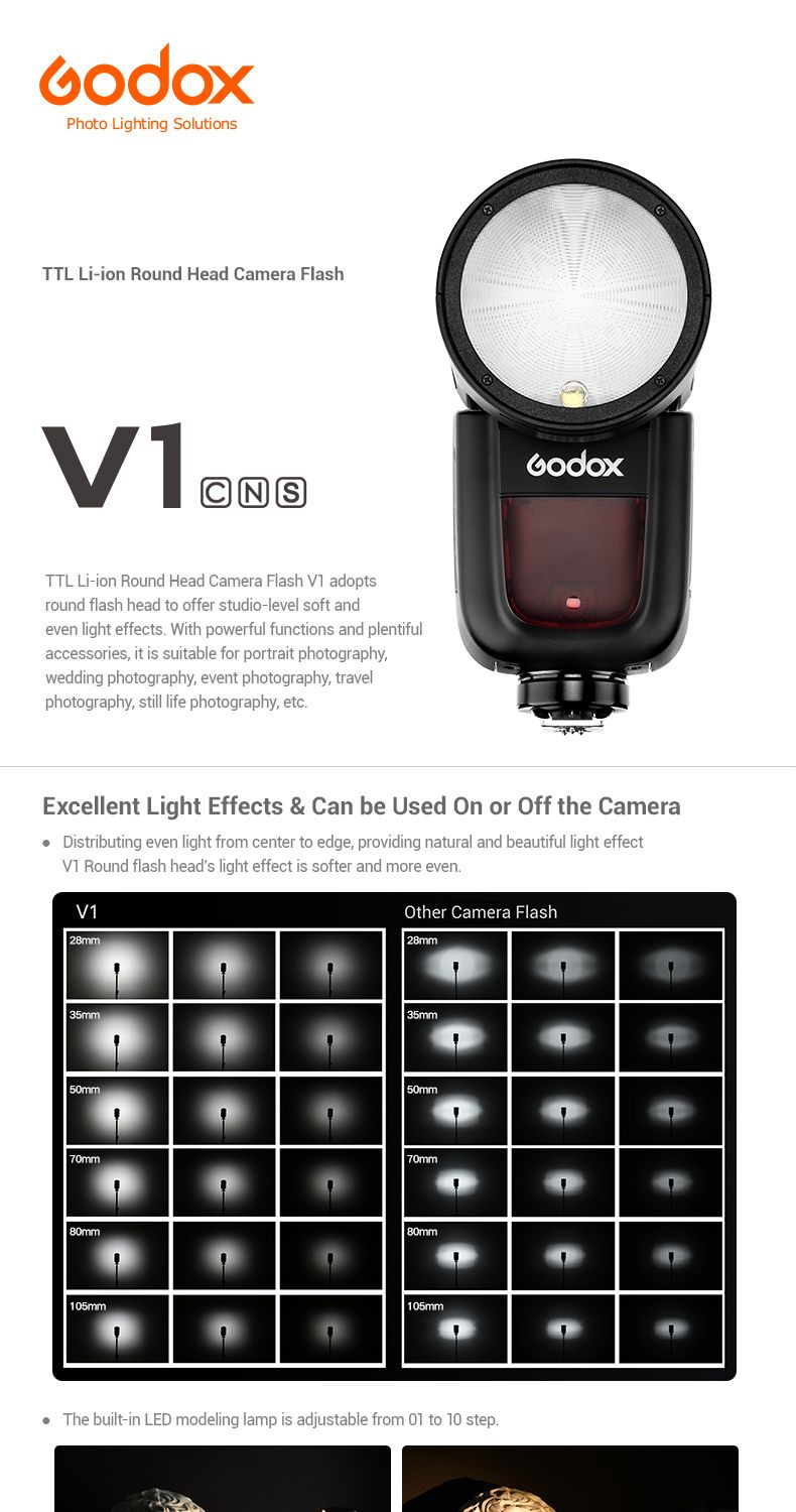 Вспышка Godox V1C для Canon купить на OZON по низкой цене (2436397012)