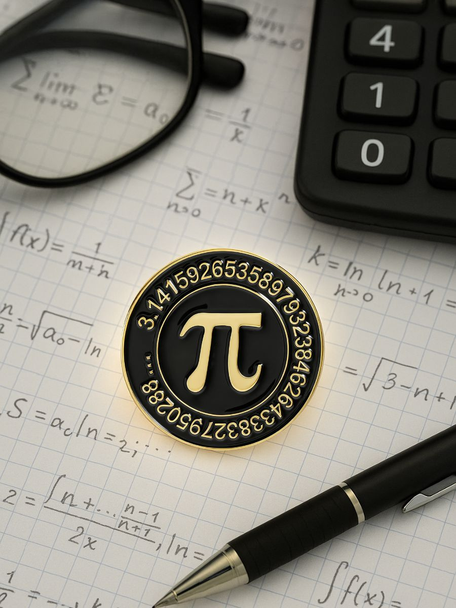 Значок металлический, значки на рюкзак для математика и ученных Pygen "Число Пи" купить на OZON ...