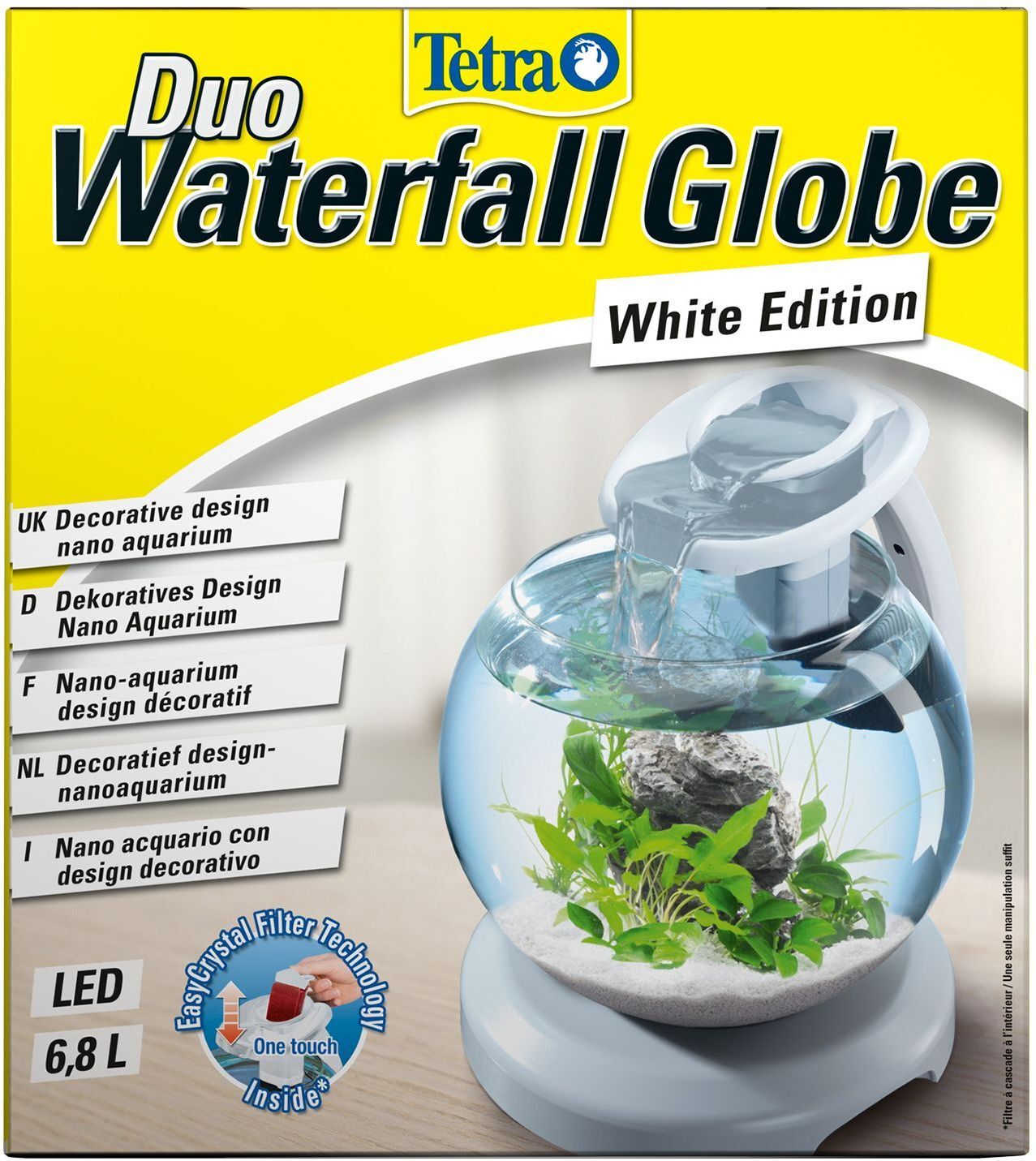 Аквариум Tetra Duo Waterfall Globe круглый, белый (6,8 л) купить на ...