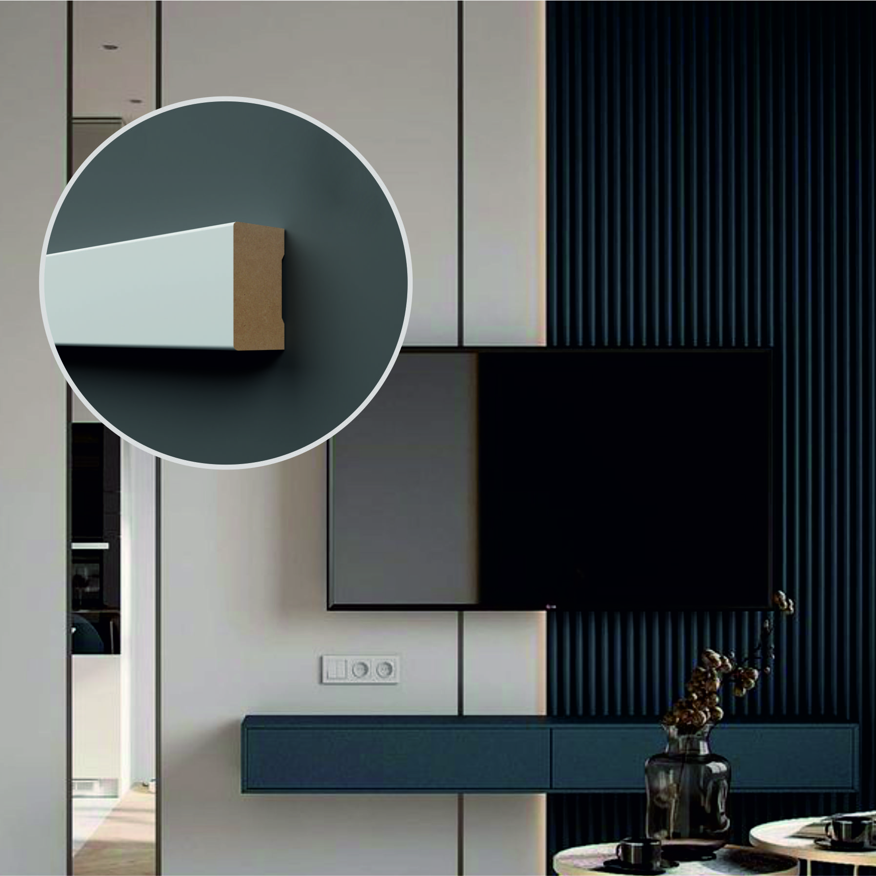 Рейка декоративная из МДФ 30х18х2000 - купить с доставкой по выгодным ...