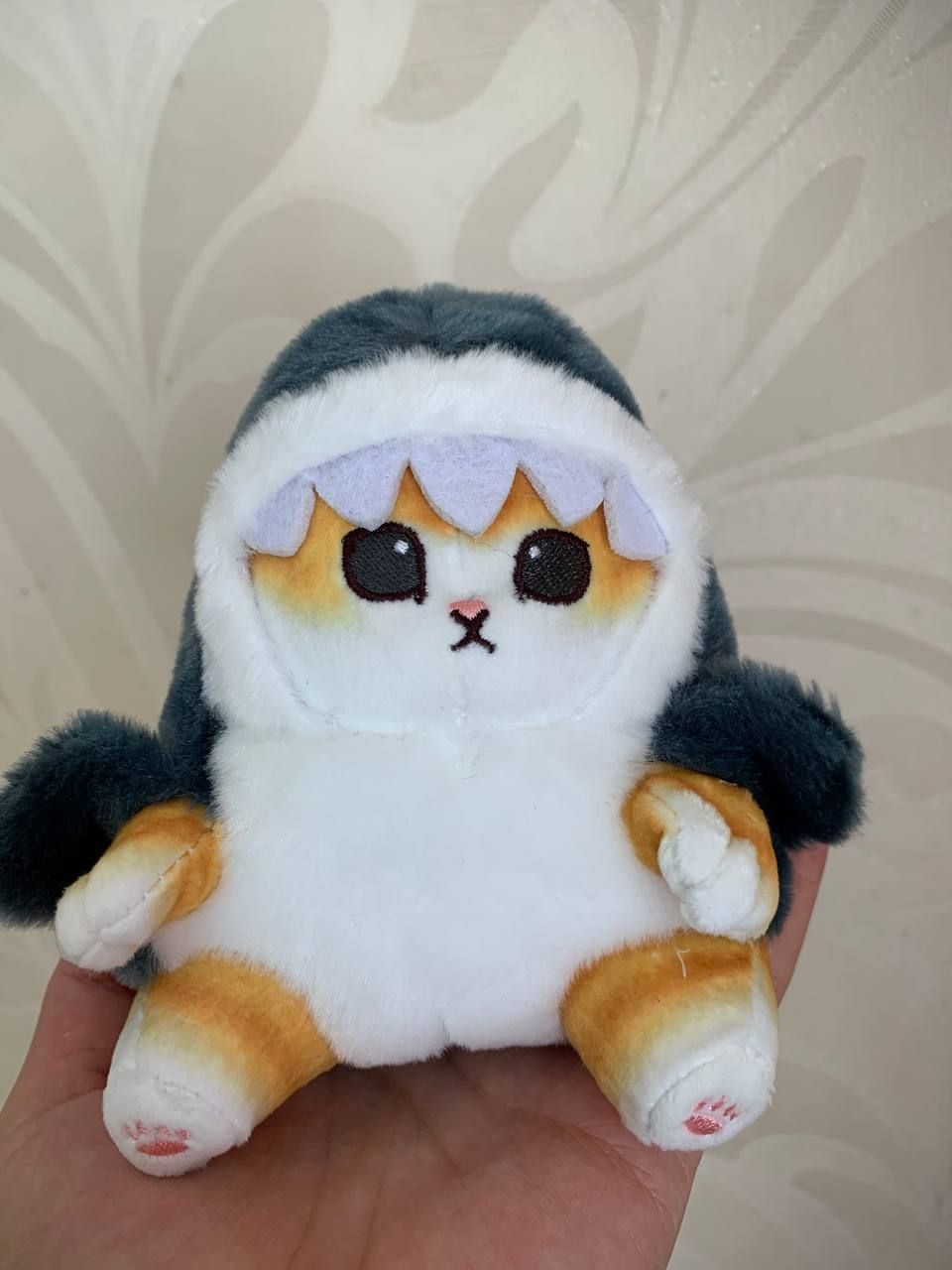 Кот Акула 15 см Мягкая игрушка / Кошка в костюме акулы / Плюшевый котик ...