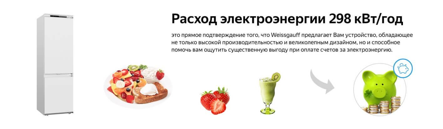Встраиваемый холодильник Weissgauff WRKI 178 Total NoFrost BioFresh ...