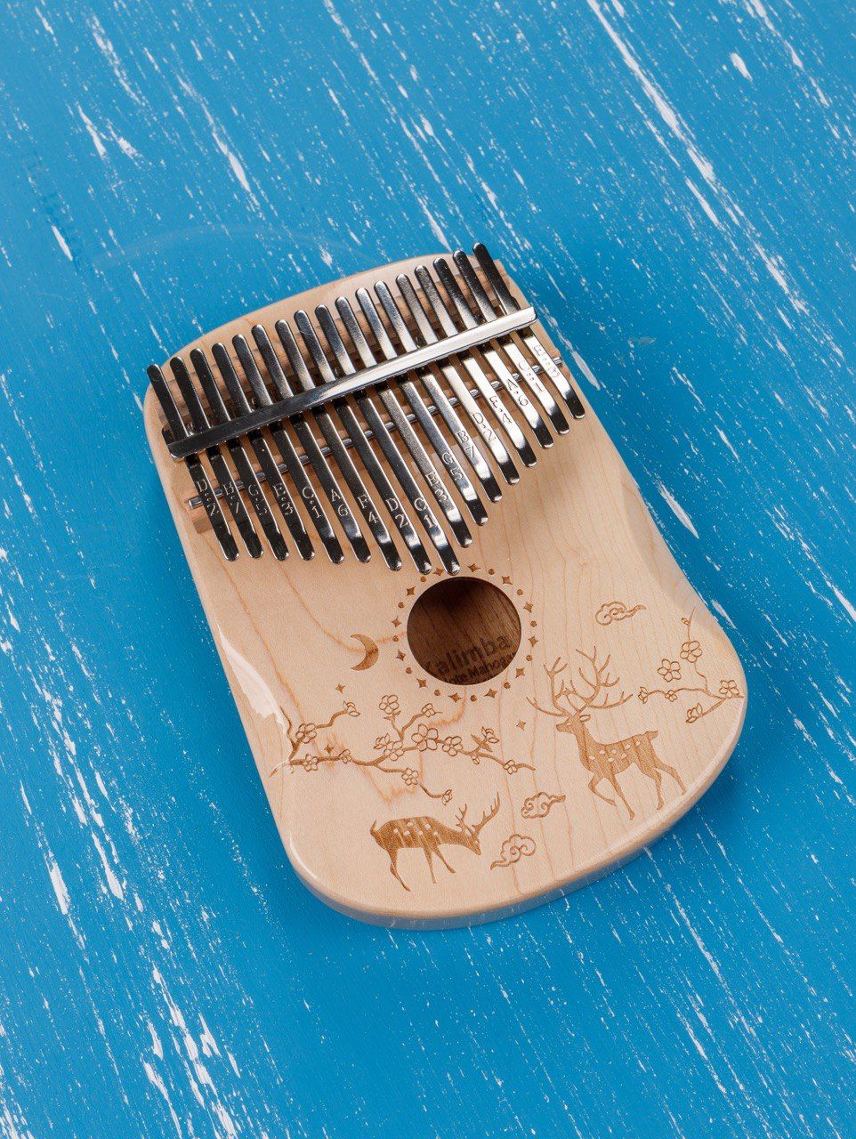 Калимба 17 нот Kalimba Народный ударный инструмент из дерева ...