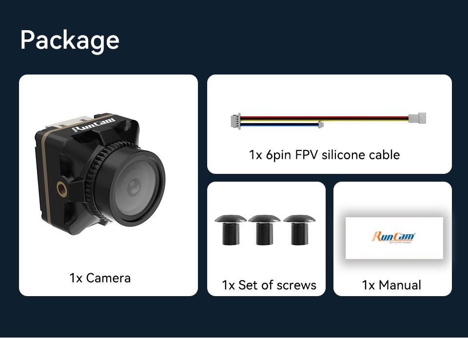 RunCam Robin 3 1200TVL FPV камера постоянного тока 5-23 В соотношение ...