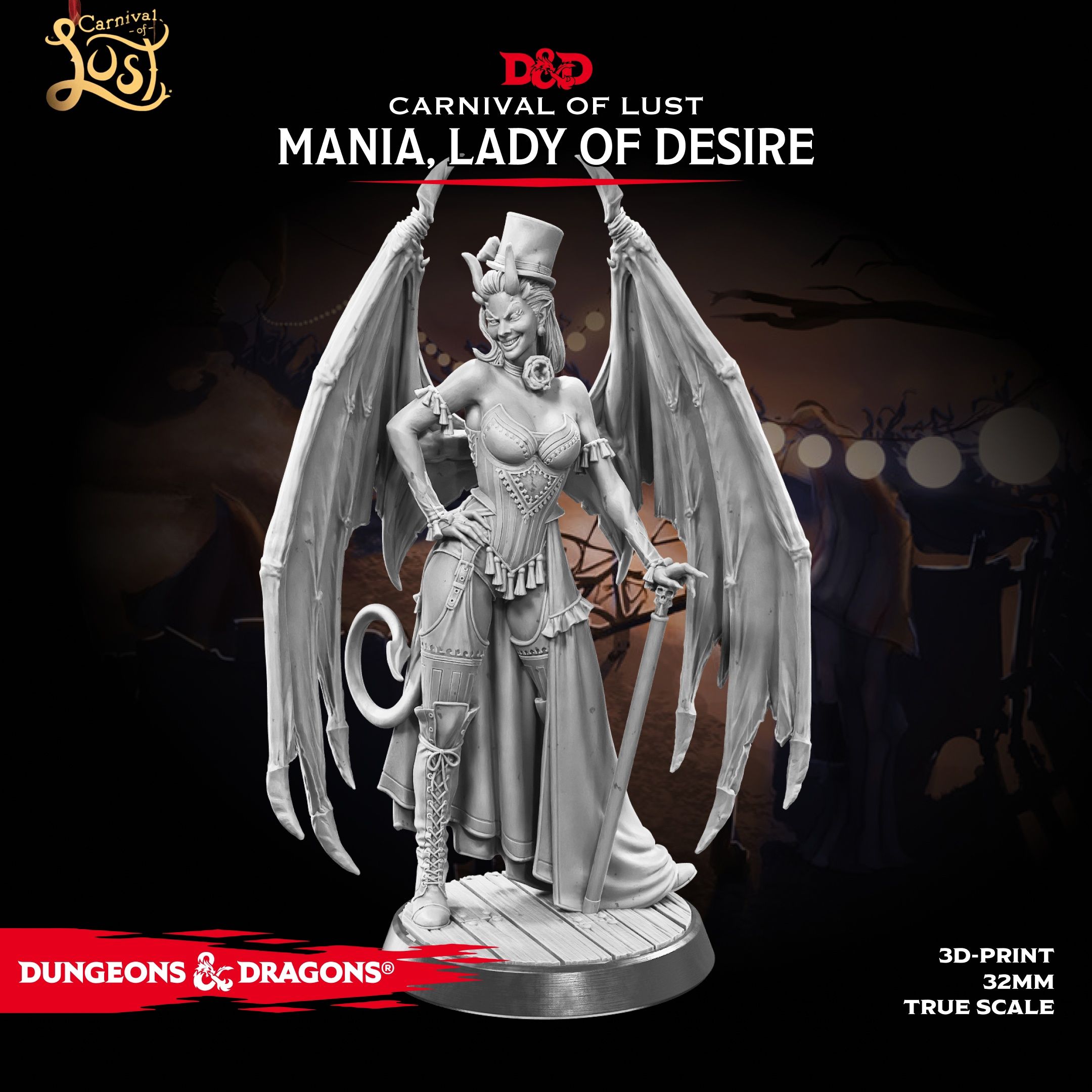 Миниатюра Тифлинг Суккуб Мания ДнД, DnD, Dungeon & Dragons - купить с доставкой по выгодным ...