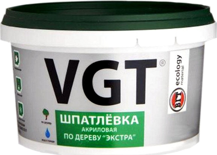 VGT Шпатлевка по дереву Экстра Белая 0,3кг ВГТ купить по низкой цене с ...