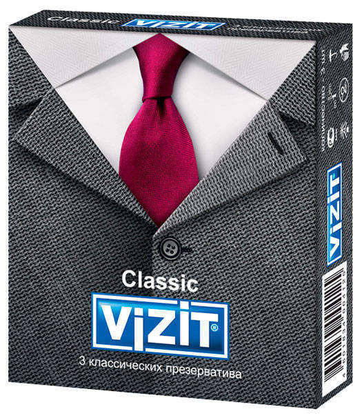Презервативы Vizit Classic классические, 3 шт ( 1 штука в заказе) - купить с доставкой по ...