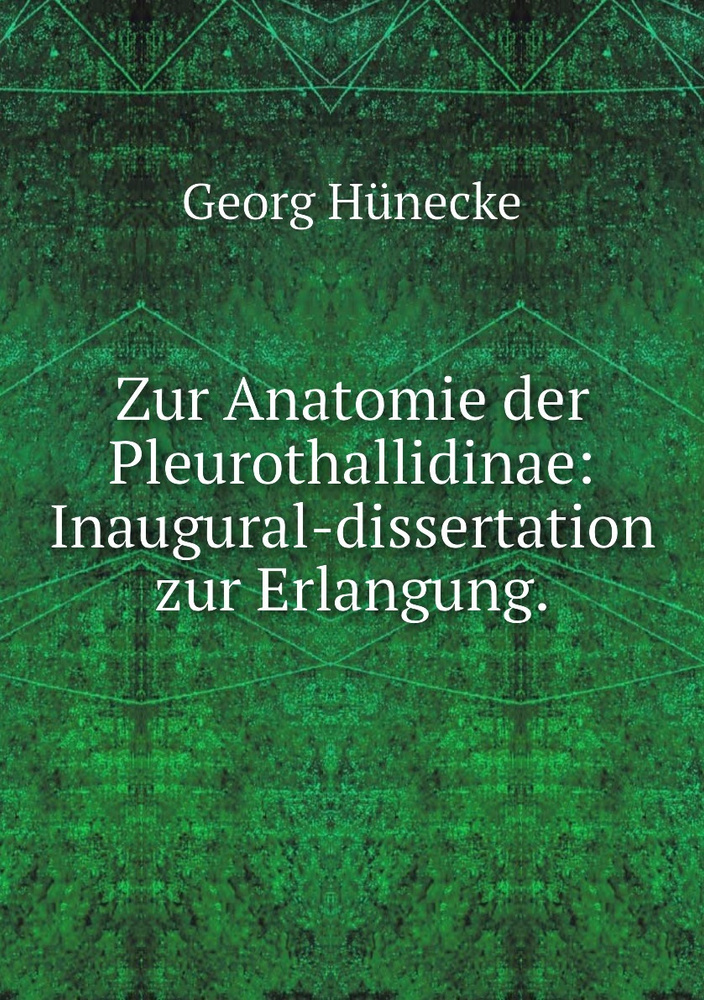 Zur Anatomie der Pleurothallidinae: Inaugural-dissertation zur Erlangung. - купить с доставкой ...