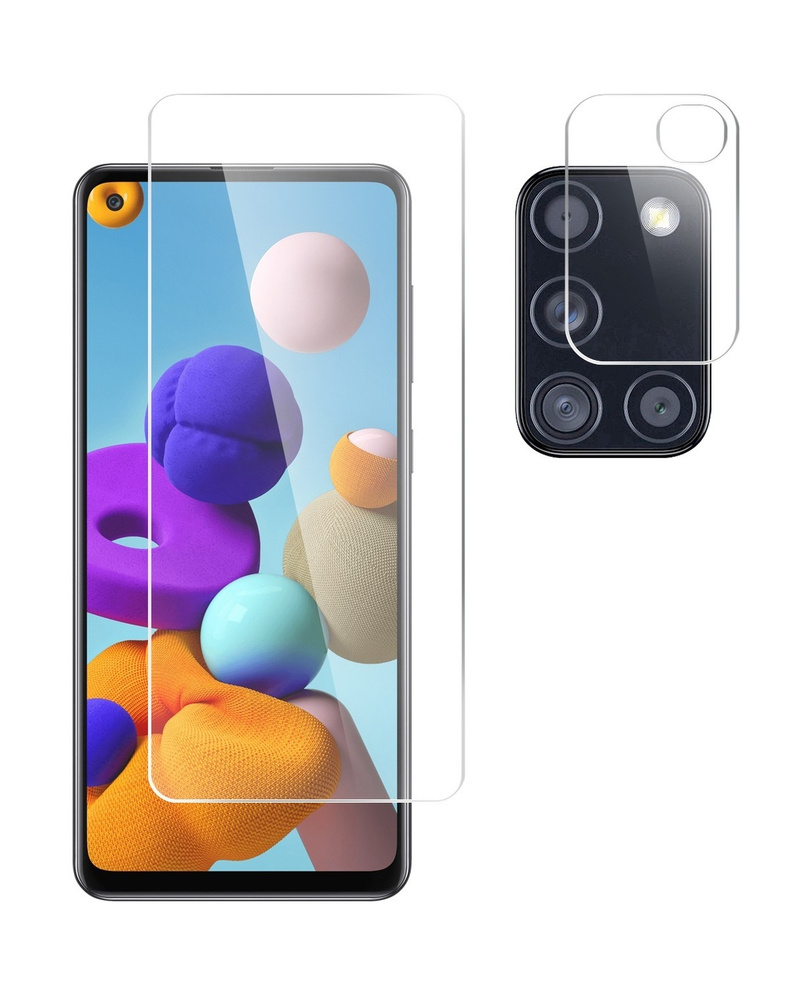 Защитное стекло для Tecno Spark Go 2024 Техно Спарк Гоу 2024 на Экран и Камеру гибридное