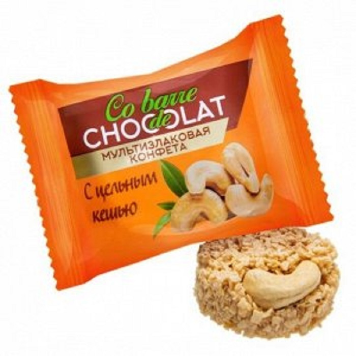 Конфеты Cobarde chocolate Мультизлаковые с кешью, 2000 грамм - купить с ...