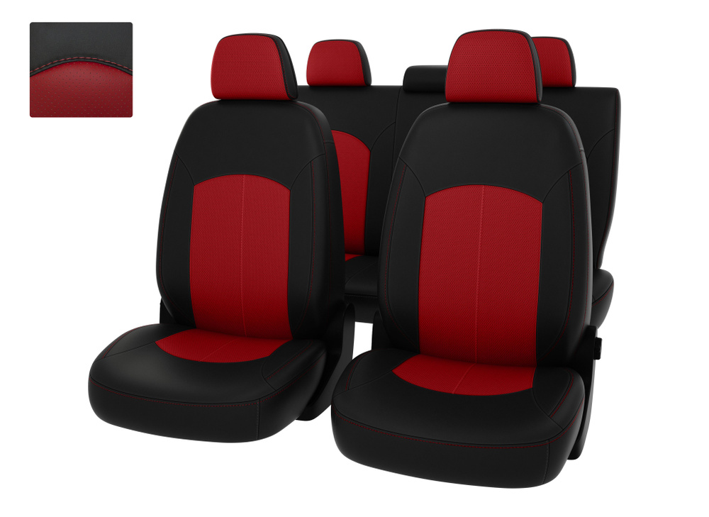 Чехлы в машину PSV для VW Polo V 2009-2020 г. - седан, деленная спинка ...