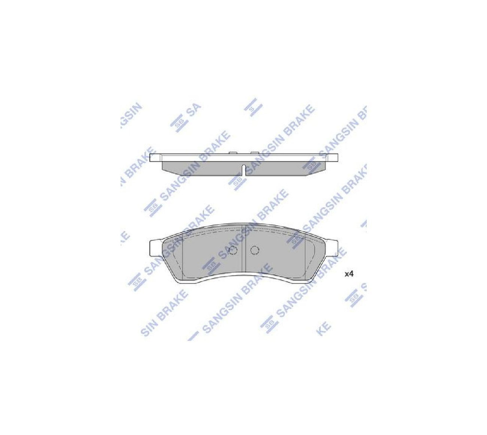Sangsin Brake Колодки тормозные дисковые Задние, арт. SP1119R купить на ...