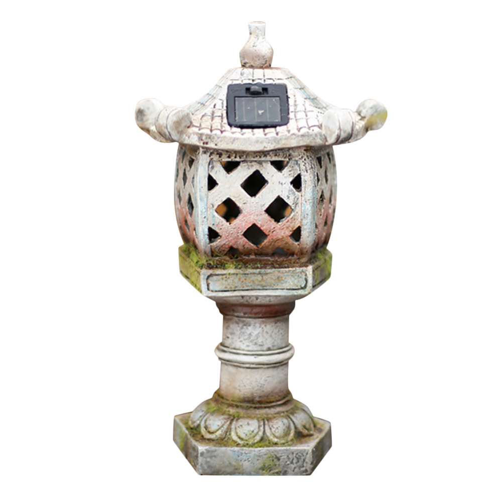 Лампа из смолы для двора в японском стиле солнечный фонарь из ...